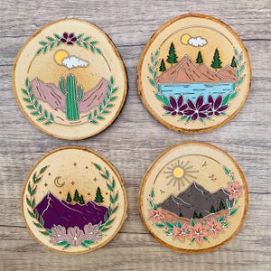 Nature Landscape Coasters - Etsy