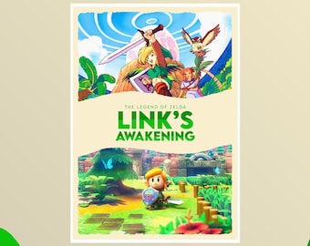 Zelda Link's Awakening Movie Poster 2 - Etsy