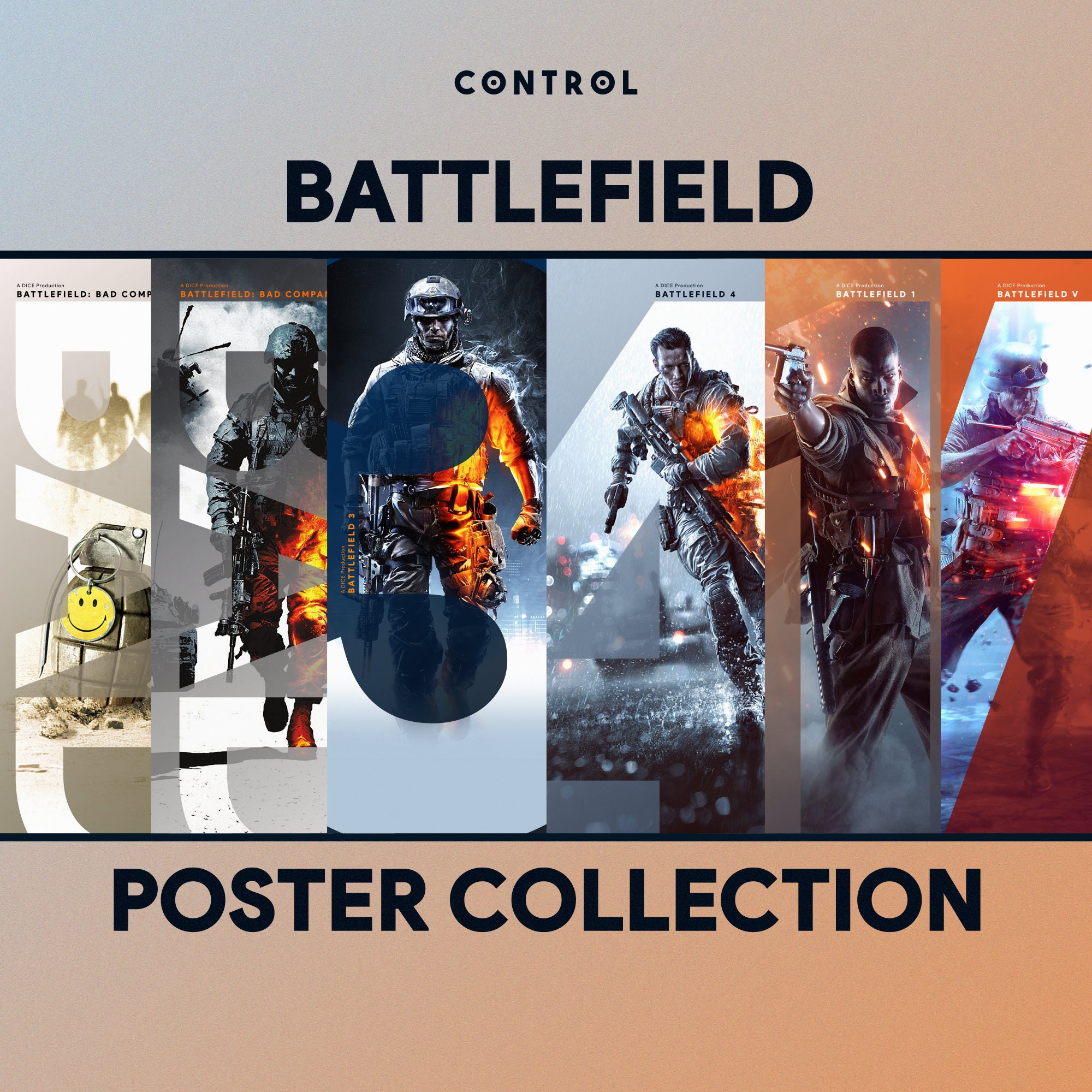 BATTLEFIELD Poster Collection - Digital Print - Etsy
