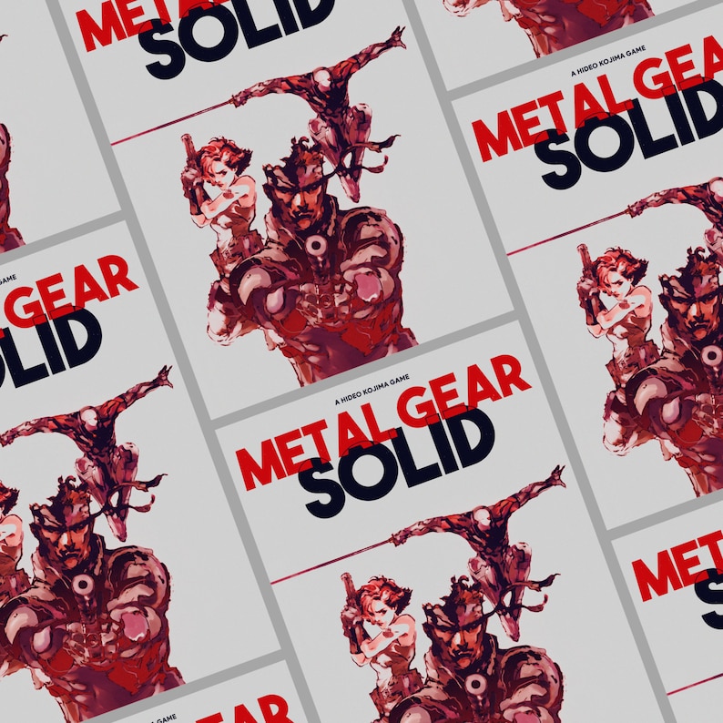 METAL GEAR SOLID Poster - Digital Print - Etsy