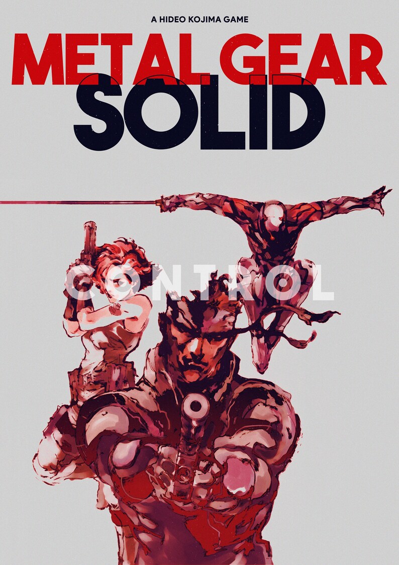 METAL GEAR SOLID Poster A2A3 & A4 Digital Print - Etsy