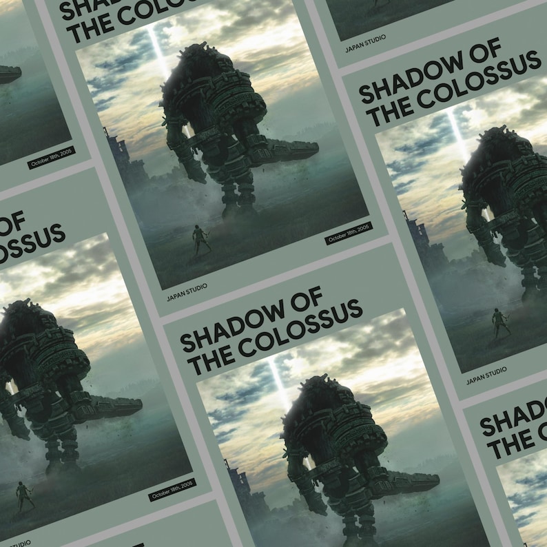 SHADOW of the COLOSSUS Poster - Digital Print - Etsy