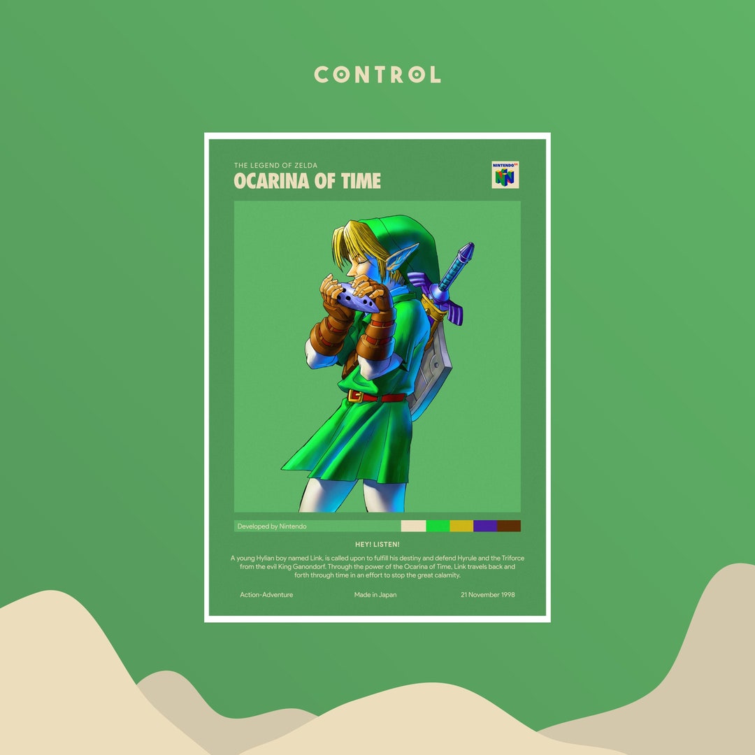 OCARINA OF TIME Poster Digital Print the Legend of Zelda - Etsy