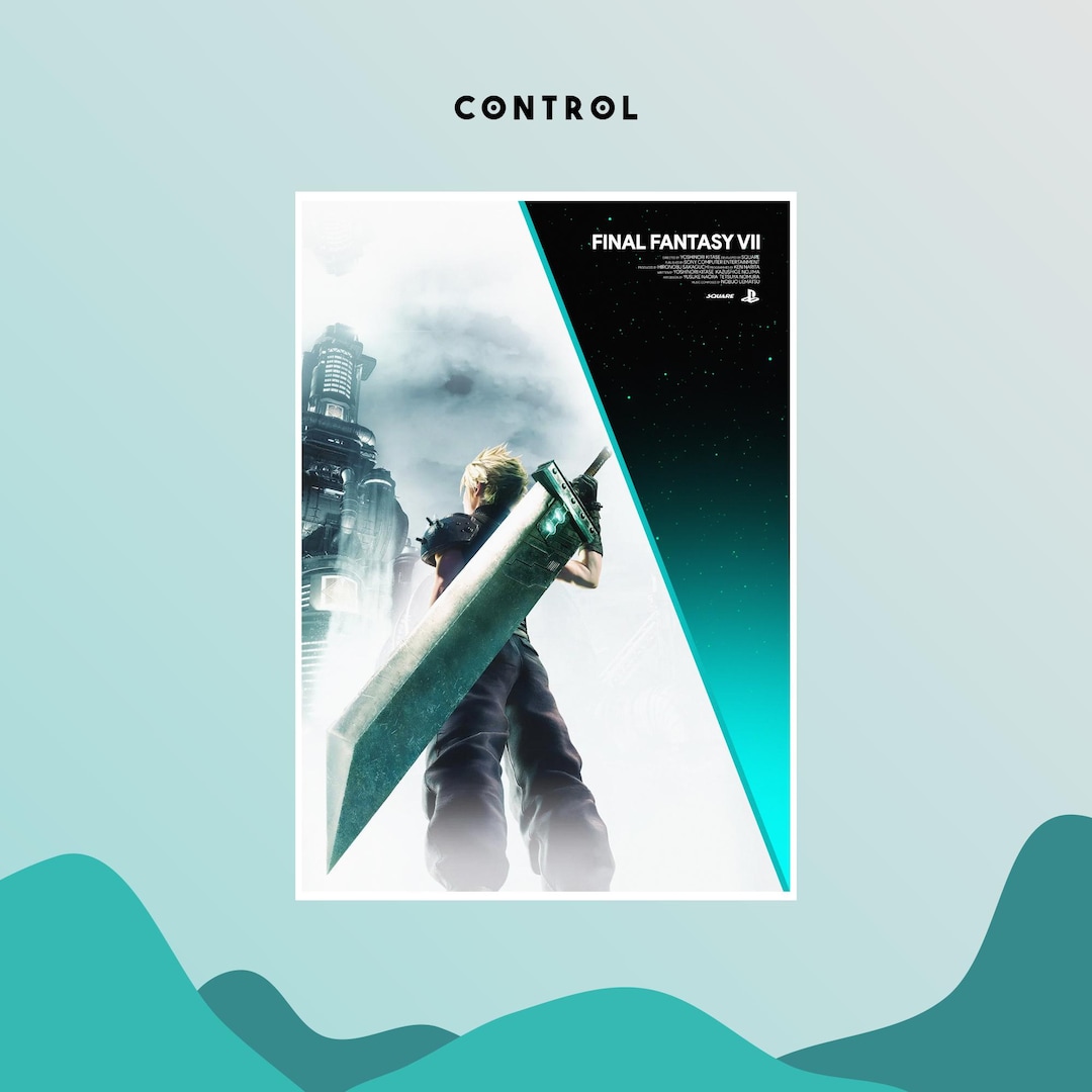 FINAL FANTASY VII Poster - Digital Print - Etsy