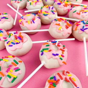 Donut Cake Pops, Donut Birthday Party Themed , Donut Favors - Etsy