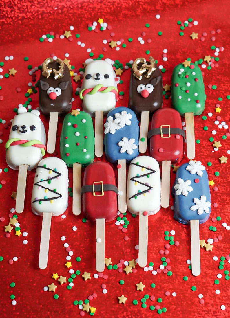 Christmas Cakesicles Cake Pops Treats Gift - Etsy