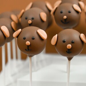 Puppies Cake Pops, Dog Cake Pops, Puppies Birthday Gifts Treats - Etsy