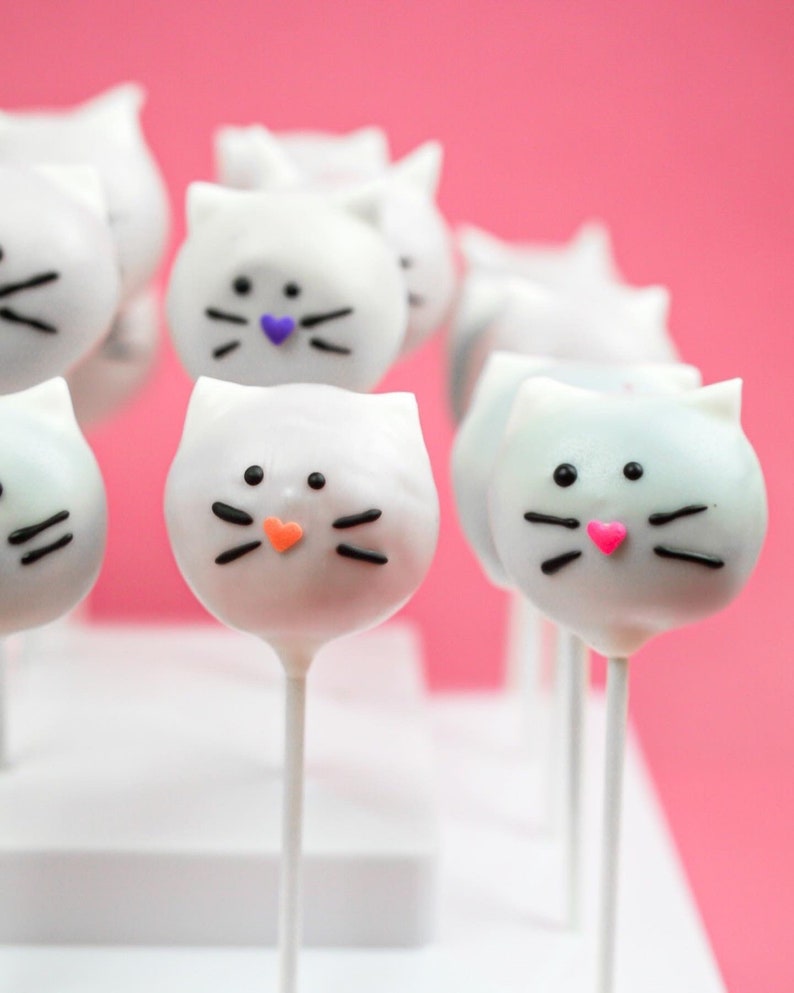 Kitten Cake Pops, Kitty Cake Pops, Cat Cake Pops - Etsy