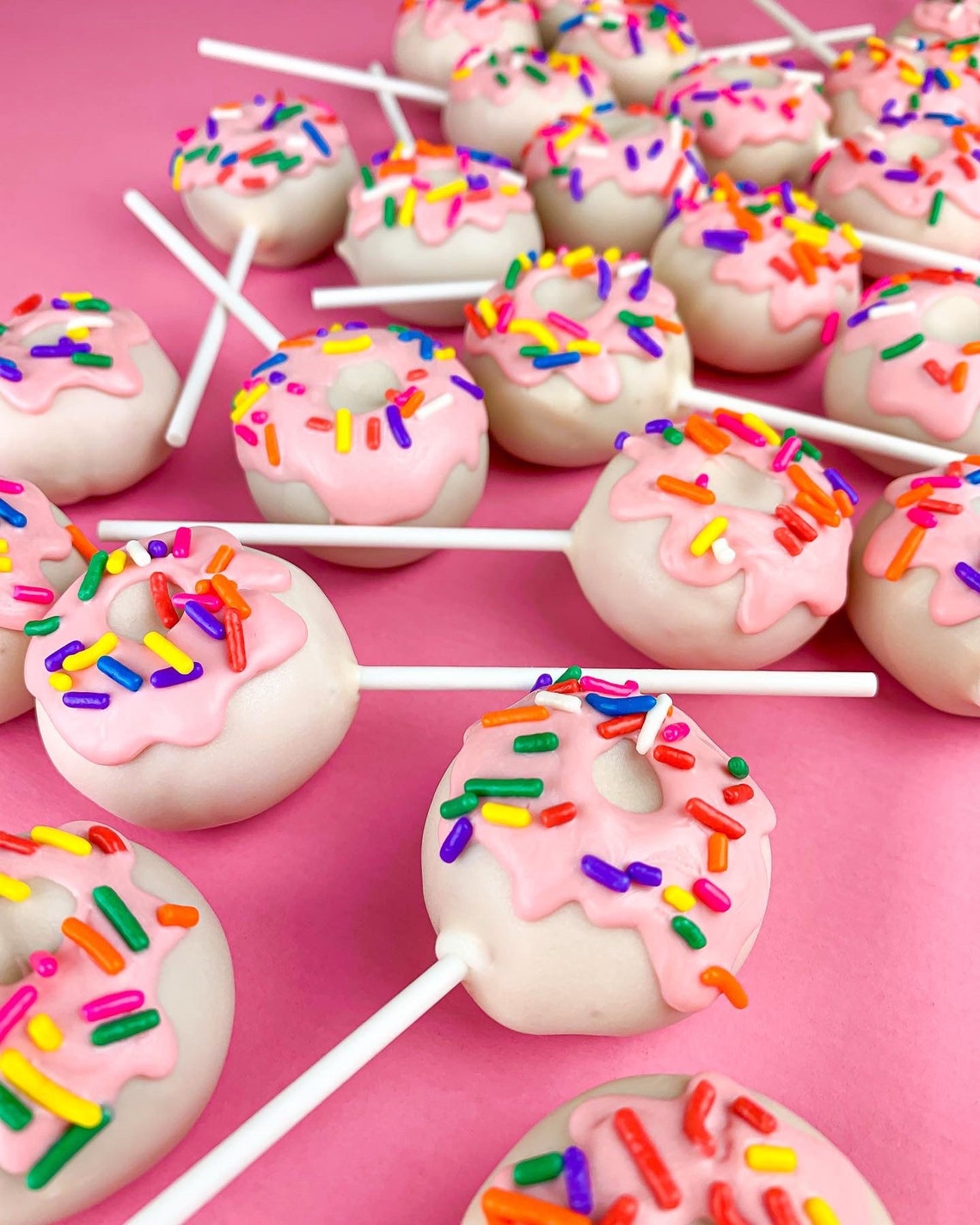 Donut Cake Pops Donut Birthday Party Themed Donut Favors - Etsy