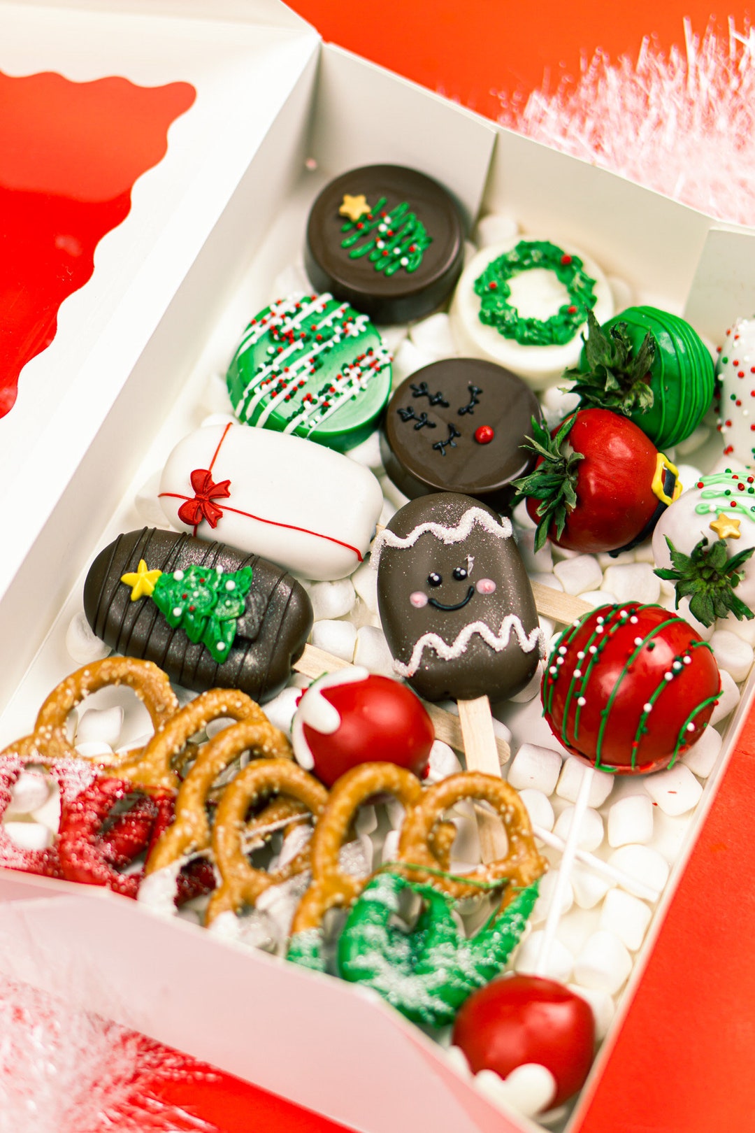 Christmas Assorted Treats Gift Box, Christmas Treats, Christmas Cake ...