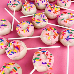 Donut Cake Pops, Donut Birthday Party Themed , Donut Favors - Etsy