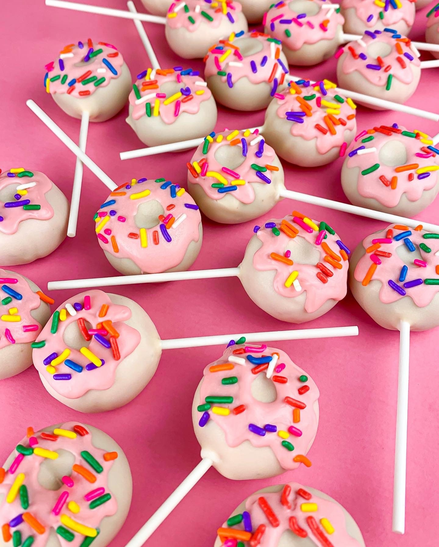 Donut Cake Pops Donut Birthday Party Themed Donut Favors - Etsy