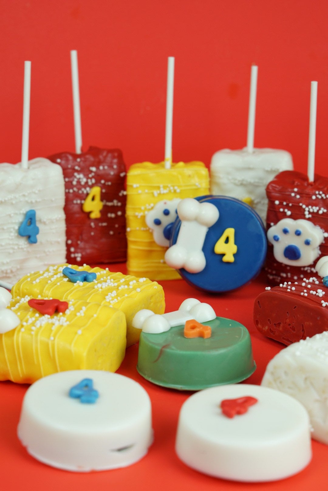 Paw Patrol Chocolate Covered Oreos and Rice Krispies Birthday Treats 12 ...