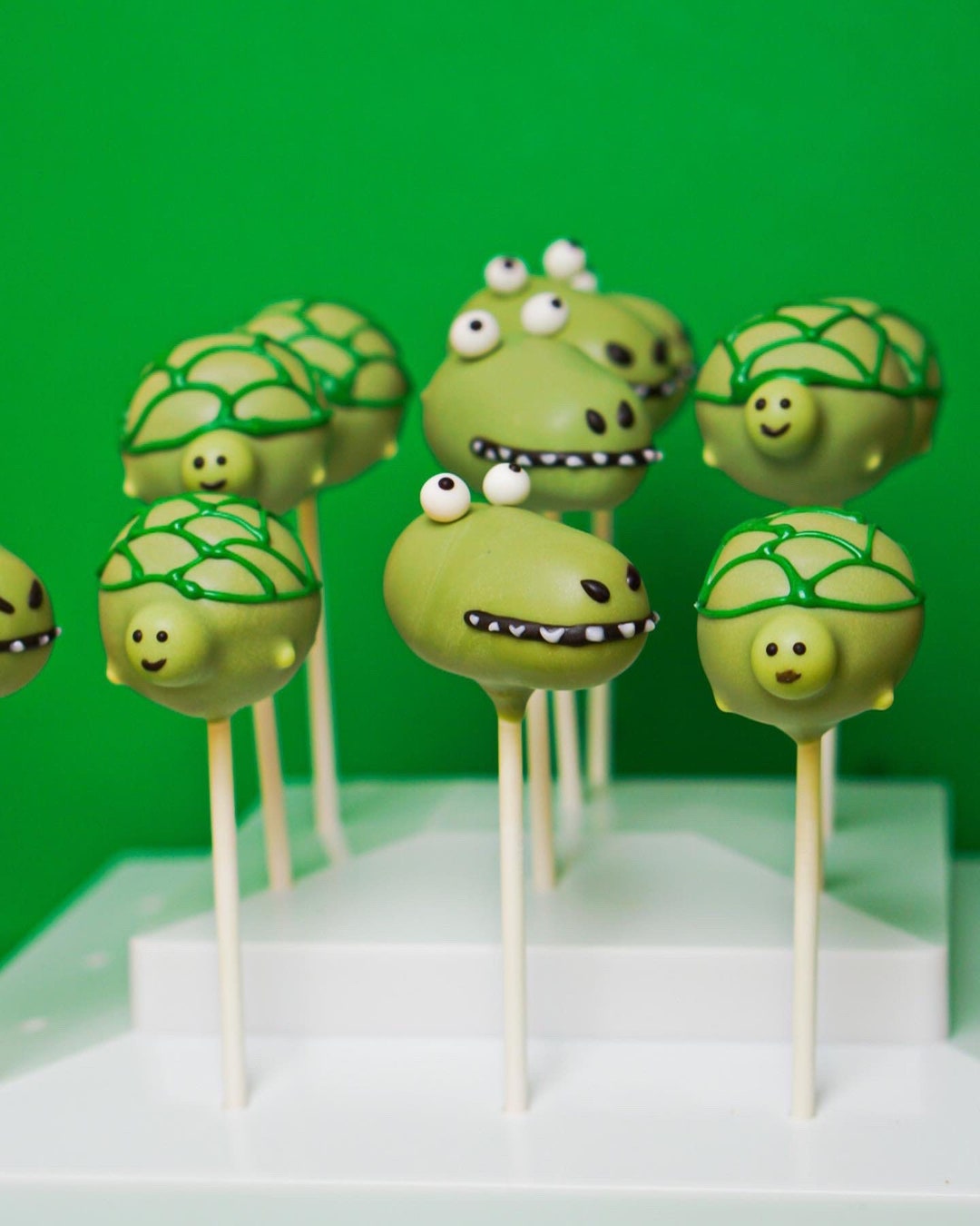 Turtle and Alligator Cake Pops, Turtle and Alligator Birthday Treats - Etsy