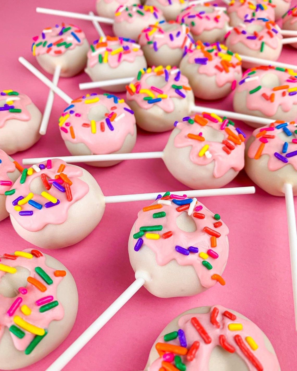 Donut Cake Pops Donut Birthday Party Themed Donut Favors - Etsy