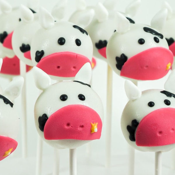 Cow Cake Pops - Etsy
