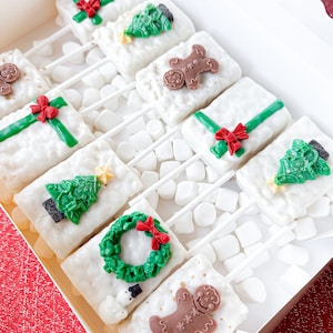 Christmas Party Package Treats, Cake Pops, Rice Krispies, Pretzels ...