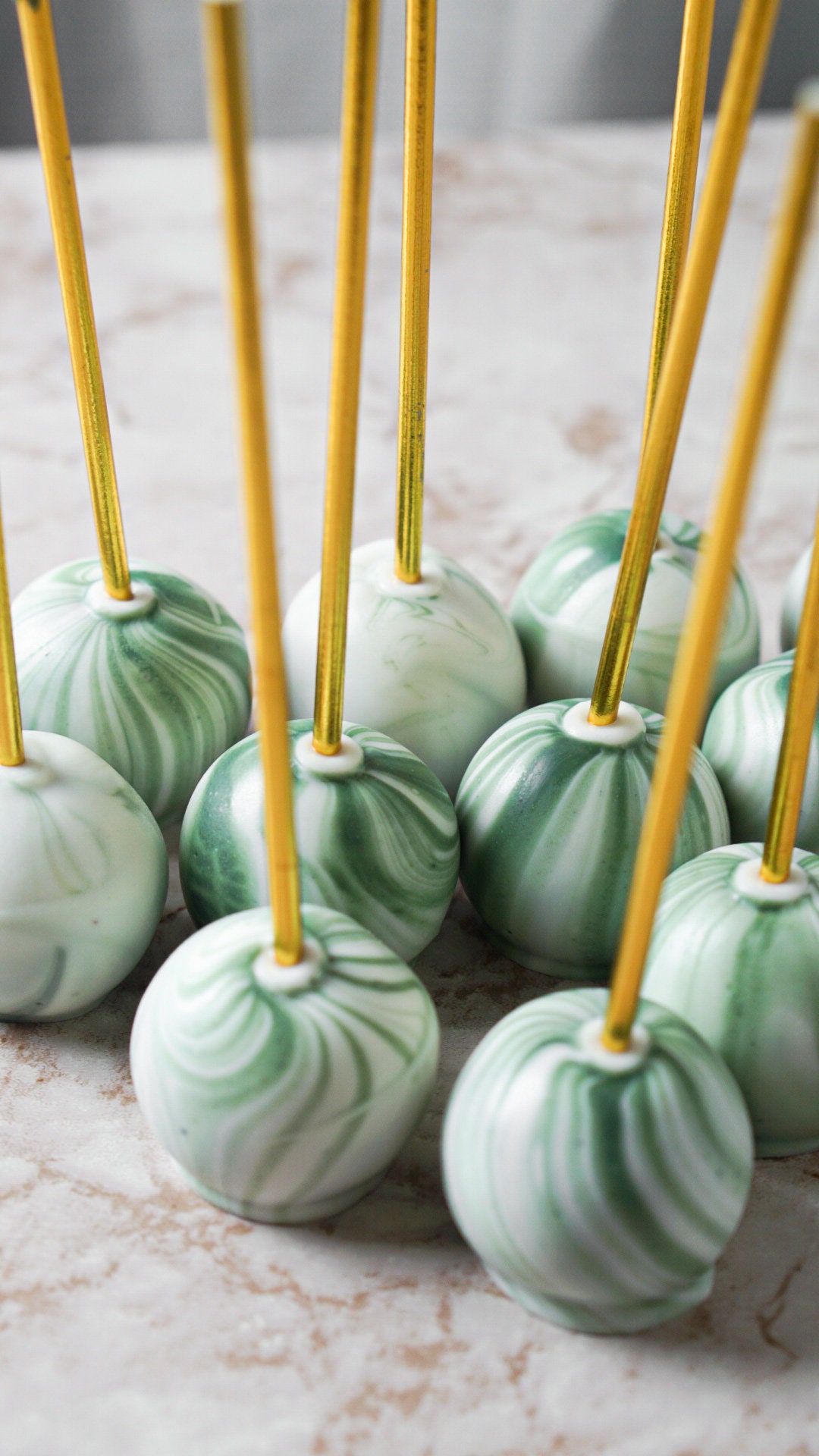 Marble Cake Pops (12) - Etsy