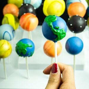 Planet Solar System Cake Pops Galaxy Birthday Party Treats Favors (12 ...