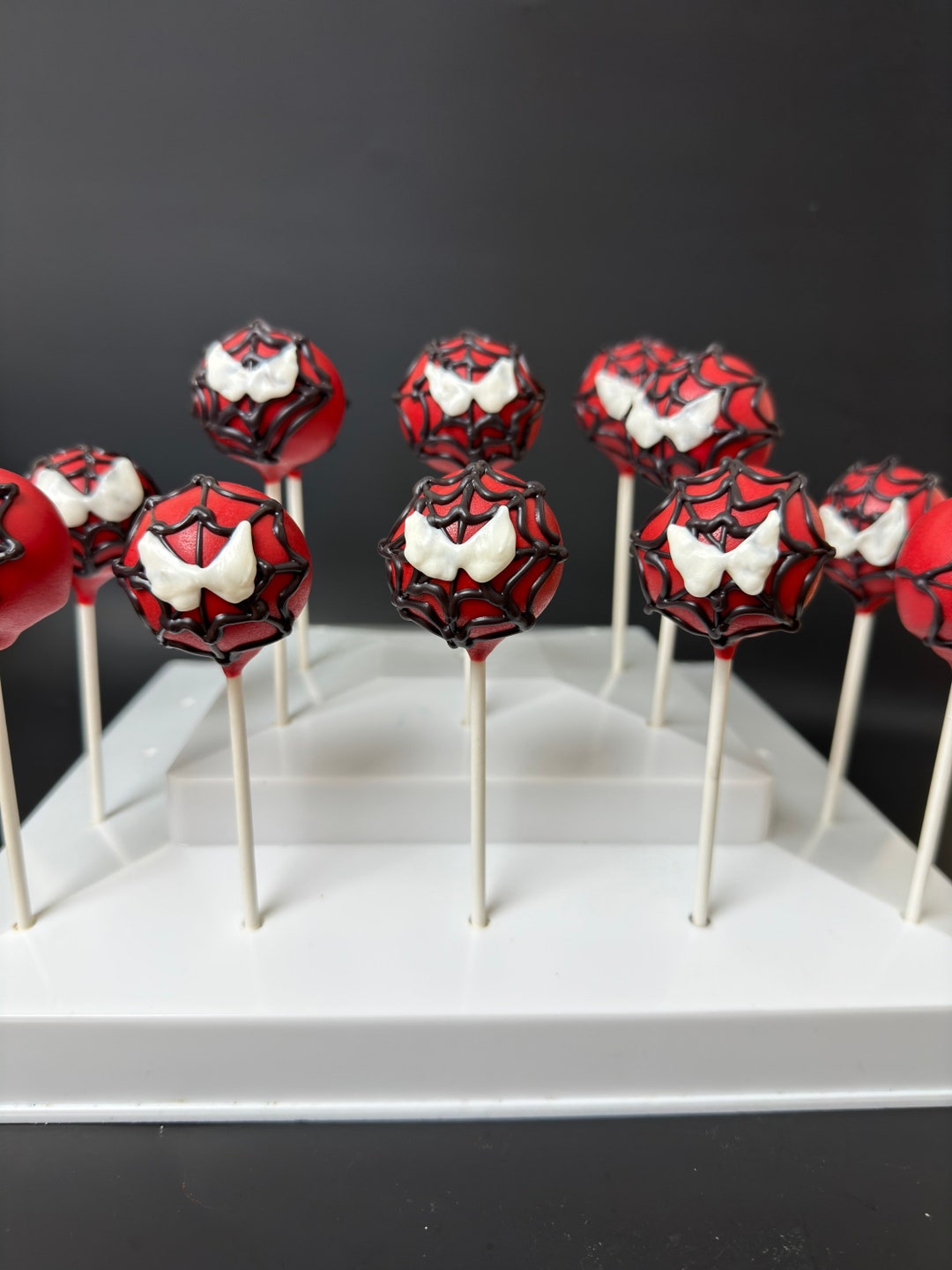 Spider Man Inspired Cake Pops, Spider Man Birthday , Spiderman Cookies ...