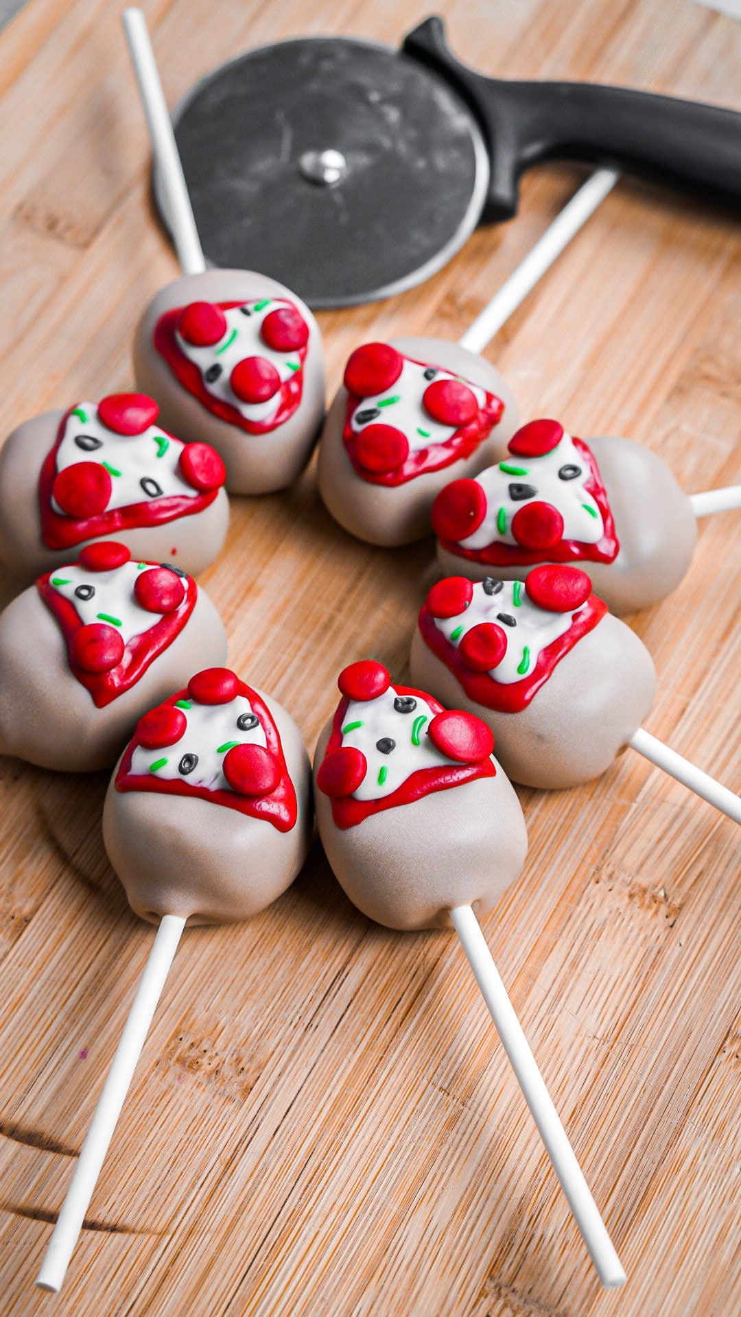 Pizza Party Cake Pops Themed - Etsy