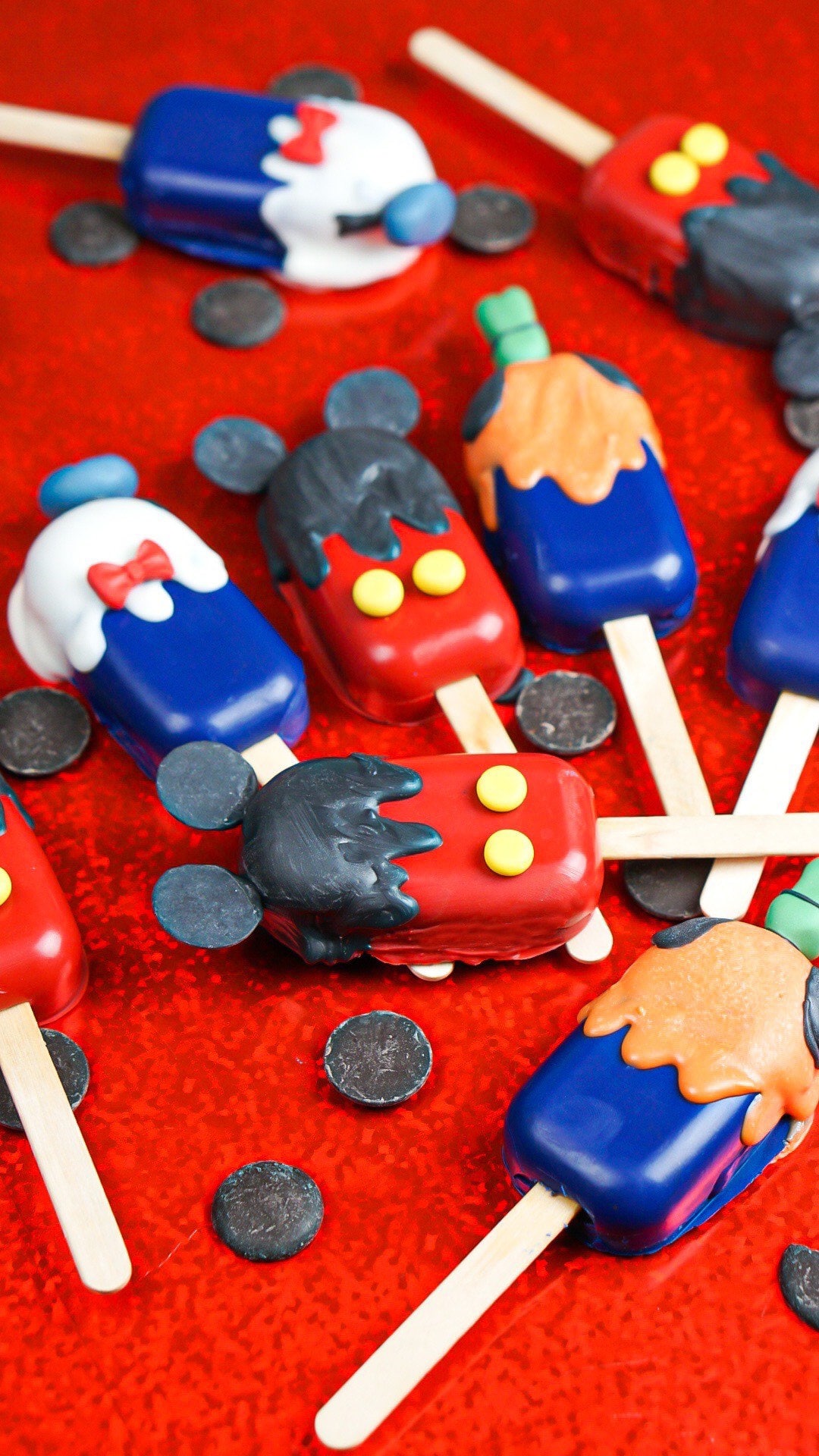 Mickey Mouse Cakesicles, Mickey Mouse Cake Pops, Mickey Mouse Treats ...