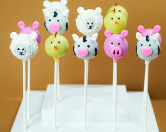 Cow Print and Sprinkled Cake Pops - Etsy