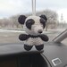 Crochet Monkey Car Rear View Mirror Hanging With Long Wired Tail ...