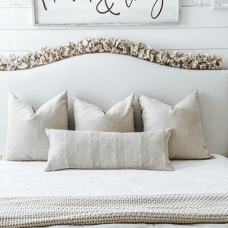 Linen Lumbar Pillow - Etsy