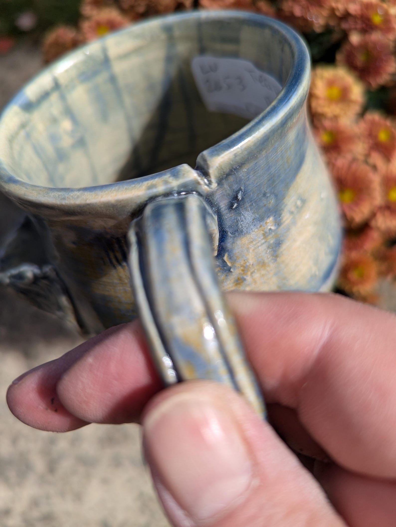 Handmade Tea Bag Pocket Mug With String Notch. Gorgeous 14 Ounce ...