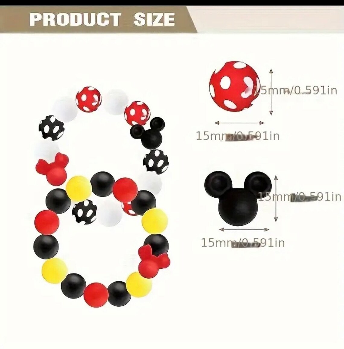 Mickey Mouse Heads and Beads, Mickey Mouse Beads, Mickey Mouse Charms ...