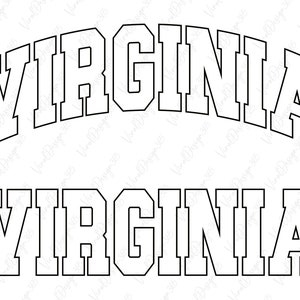 Virginia Svg, Digital Download, USA Svg, College Font Svg, Virginia ...