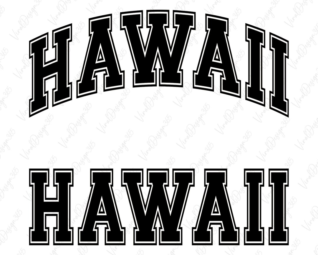 Hawaii Svg, Digital Download, America Svg, College Font Svg, Hawaii ...