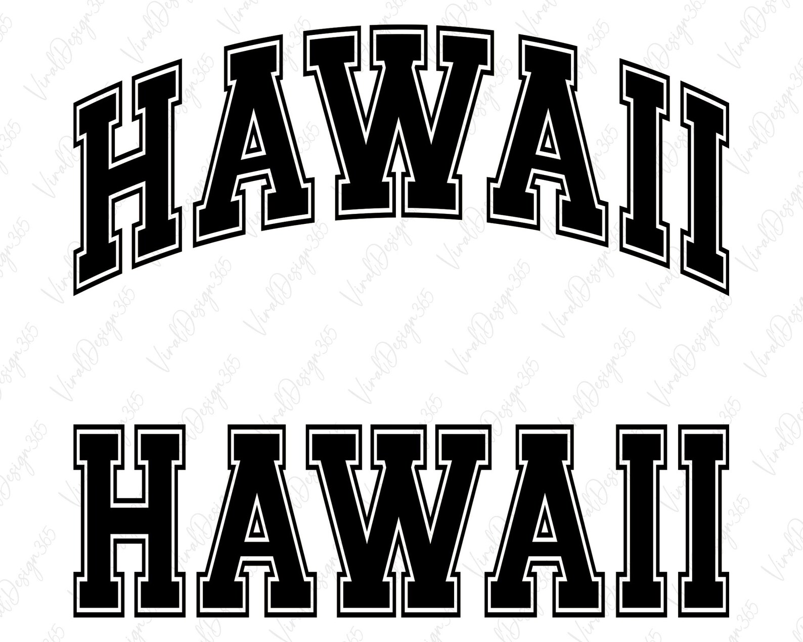 Hawaii Svg Digital Download America Svg College Font Svg - Etsy