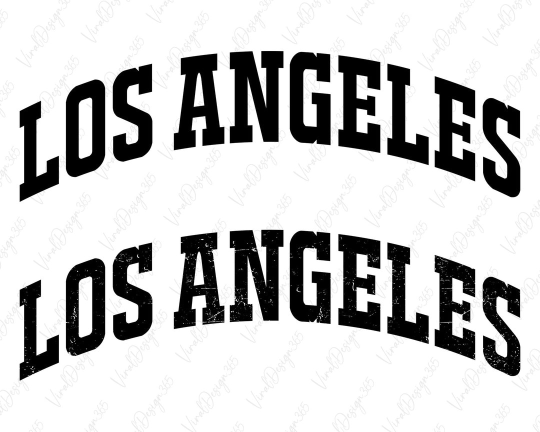 Los Angeles Svg, Digital Downloads, USA State Svg, College Font Svg ...