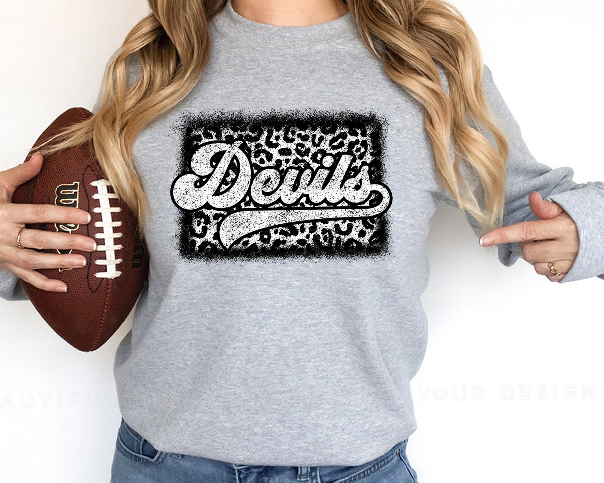 Leopard Devils Retro Team Design Png Devils Mascot Leopard - Etsy