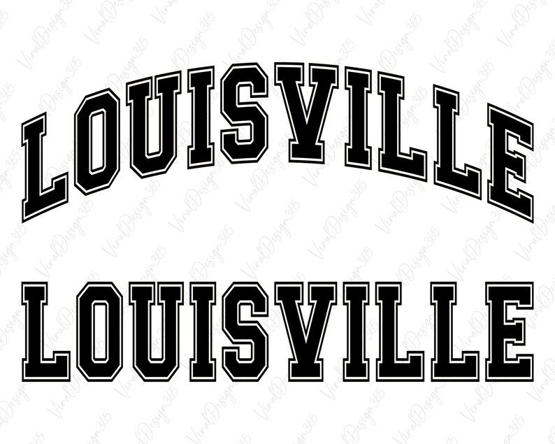 Louisville Svg Digital Downloads USA State Svg College Font - Etsy