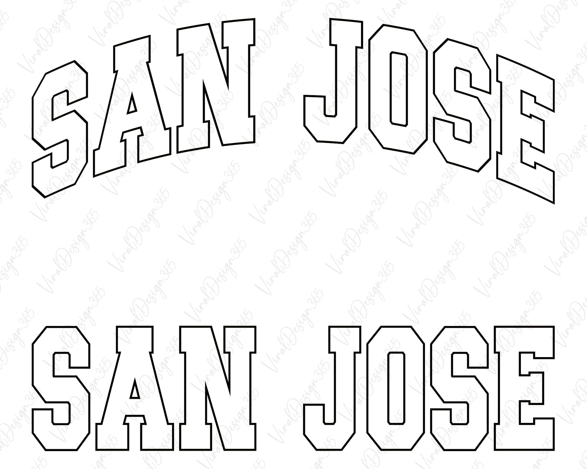 San Jose Svg Digital Downloads America Svg College Font - Etsy