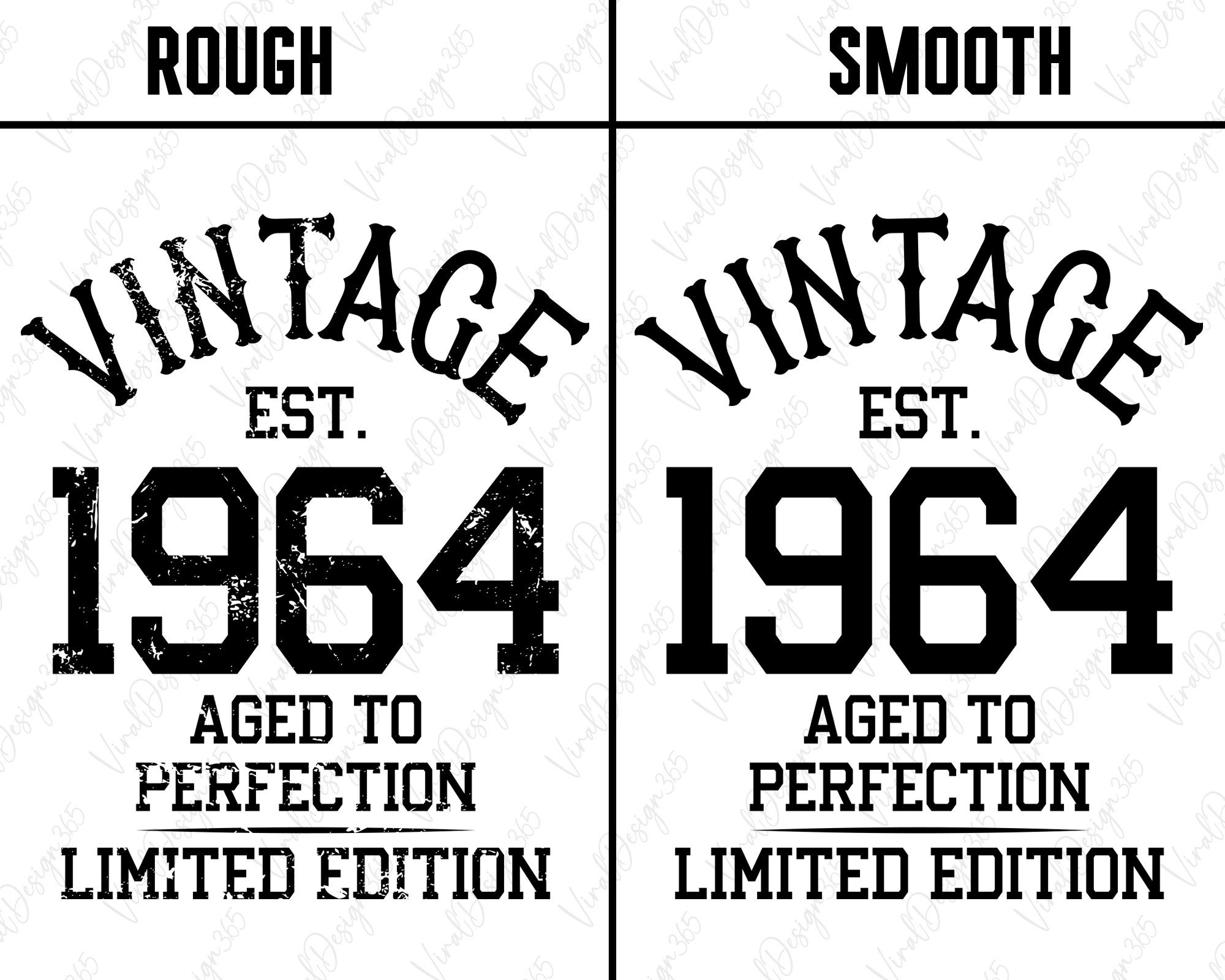 Vintage 1964 Svg 59th Birthday Svg Distressed Svg Descarga - Etsy México