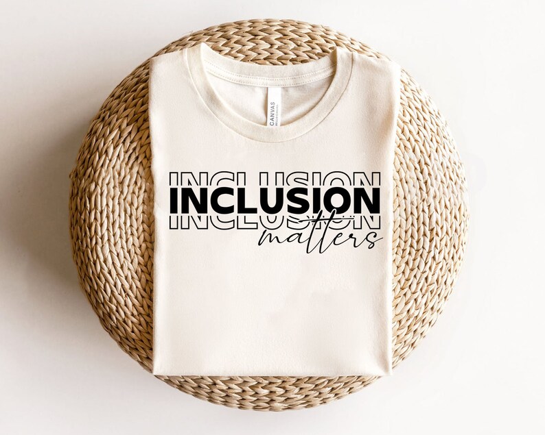 Inclusion Matters Svg Digital Prints Stacked Svg Inclusion - Etsy