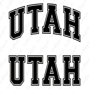 Utah Svg, Digital Downloads, USA State Svg, College Font Svg, Utah ...