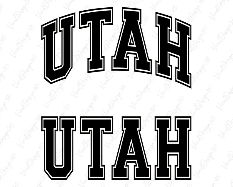 Utah Svg Digital Downloads USA State Svg College Font Svg - Etsy