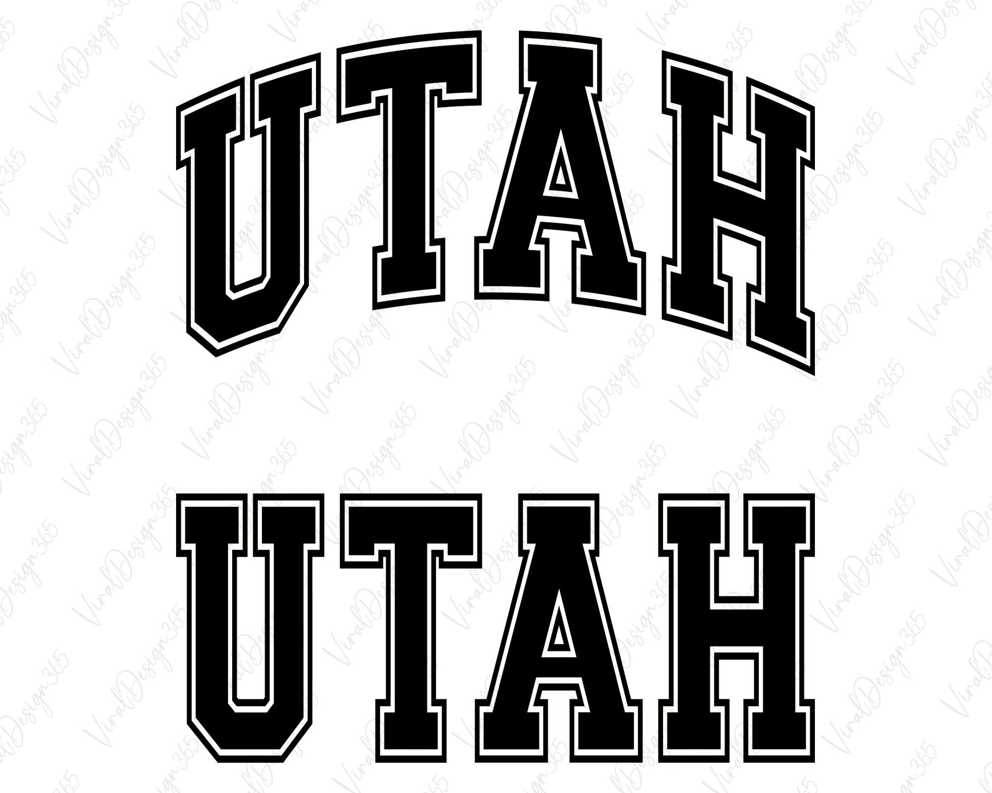 Utah Svg Digital Downloads USA State Svg College Font Svg - Etsy