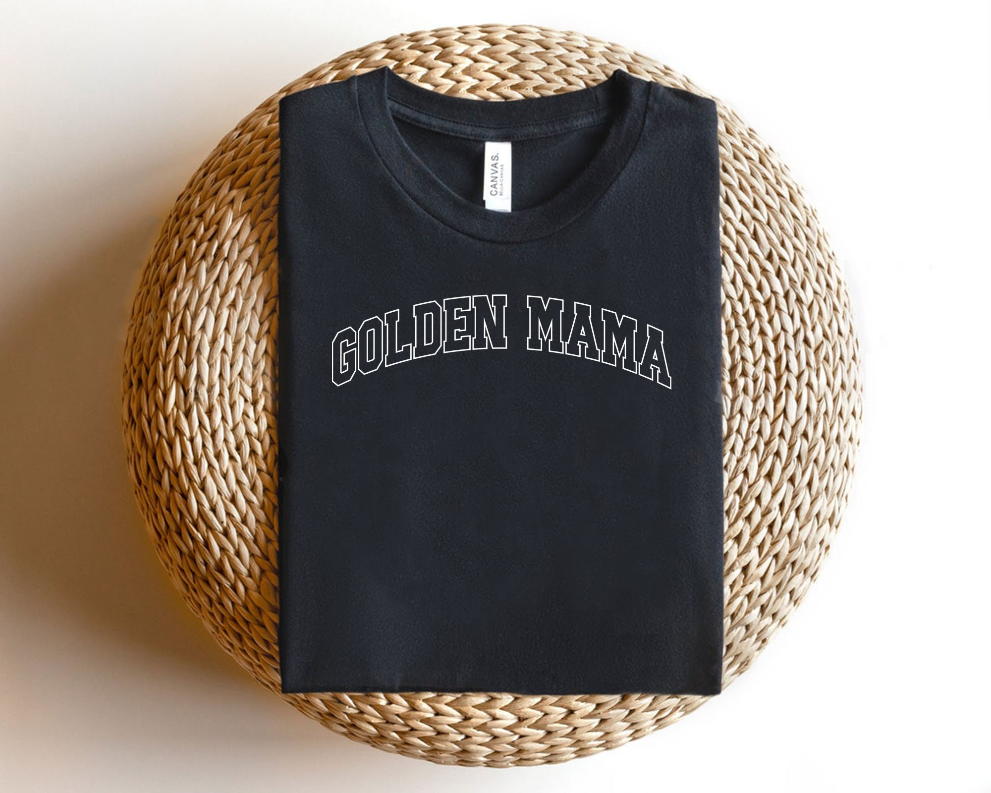 Golden Mama Svg Digital Download Arc Mama Svg Varsity Font - Etsy