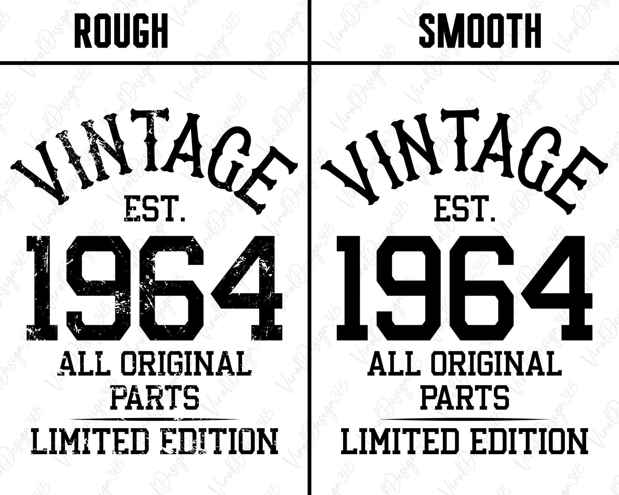 Vintage 1964 Svg 59th Birthday Svg All Original Parts Svg - Etsy