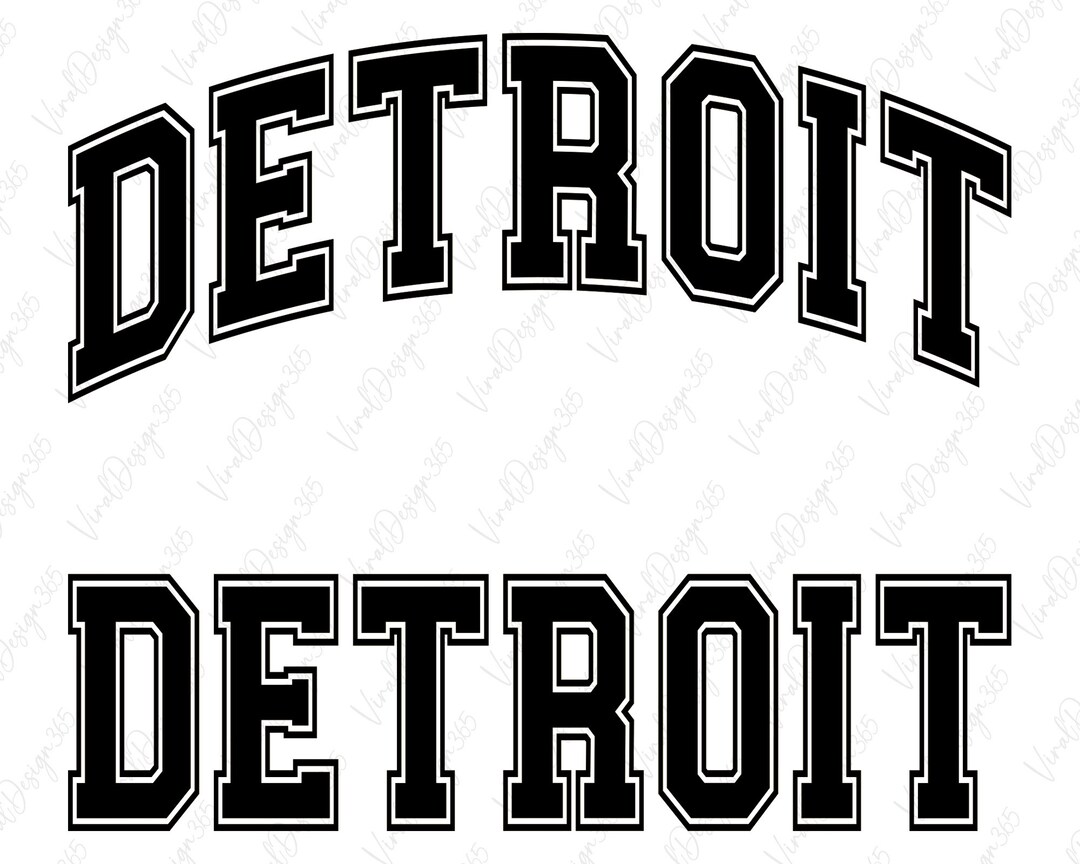Detroit Svg, Digital Download, America Svg, College Font Svg, Detroit ...