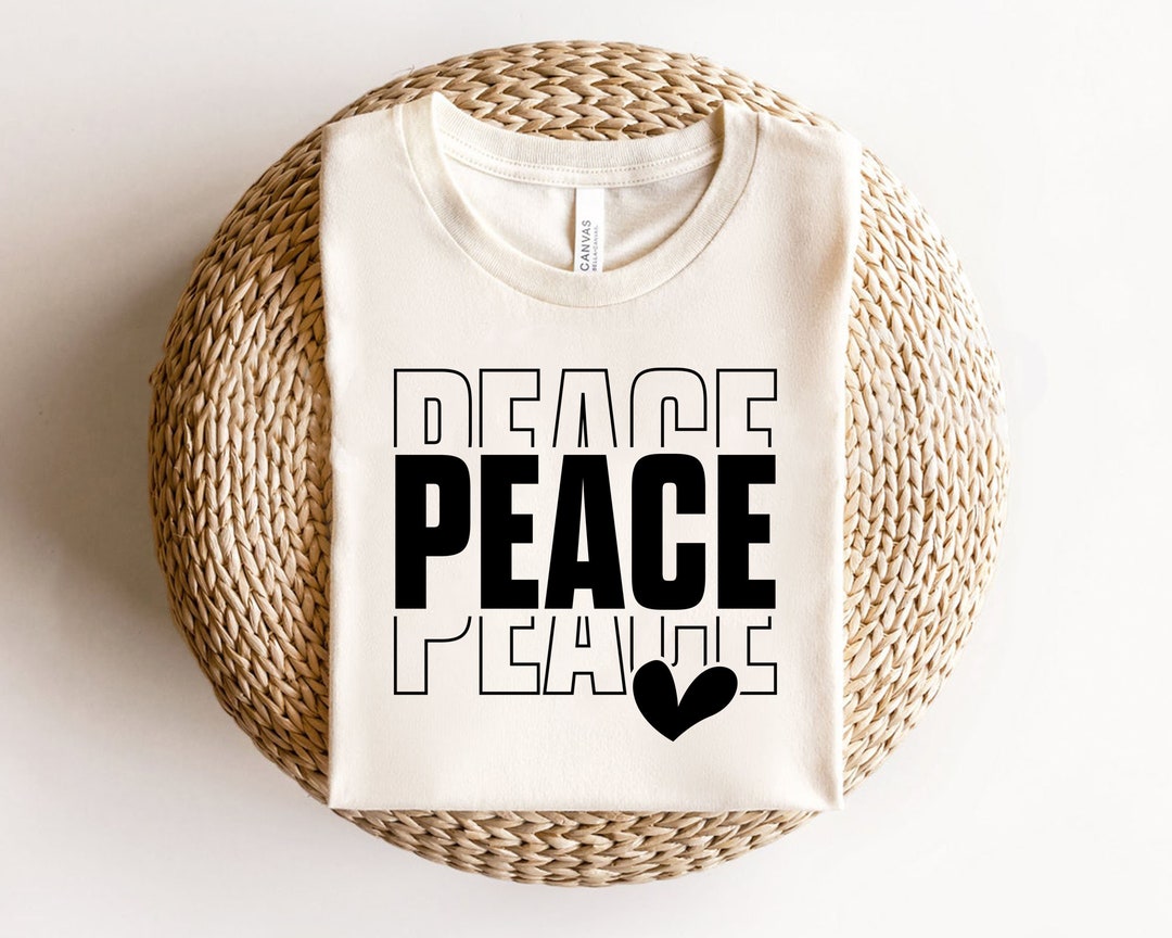 Peace Svg, Stacked Svg, Heart Svg, Digital Download, Peace Sign Svg ...