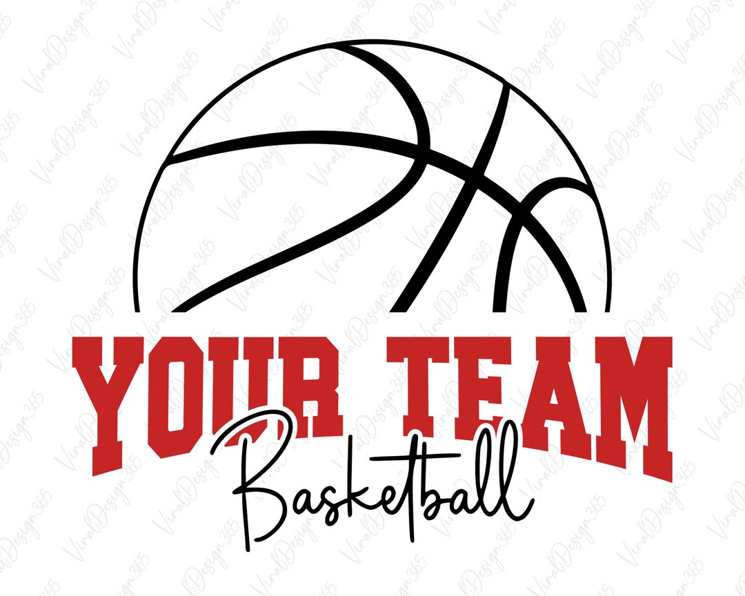 Custom Basketball Svg Digital Download Your Team Svg Mascot - Etsy
