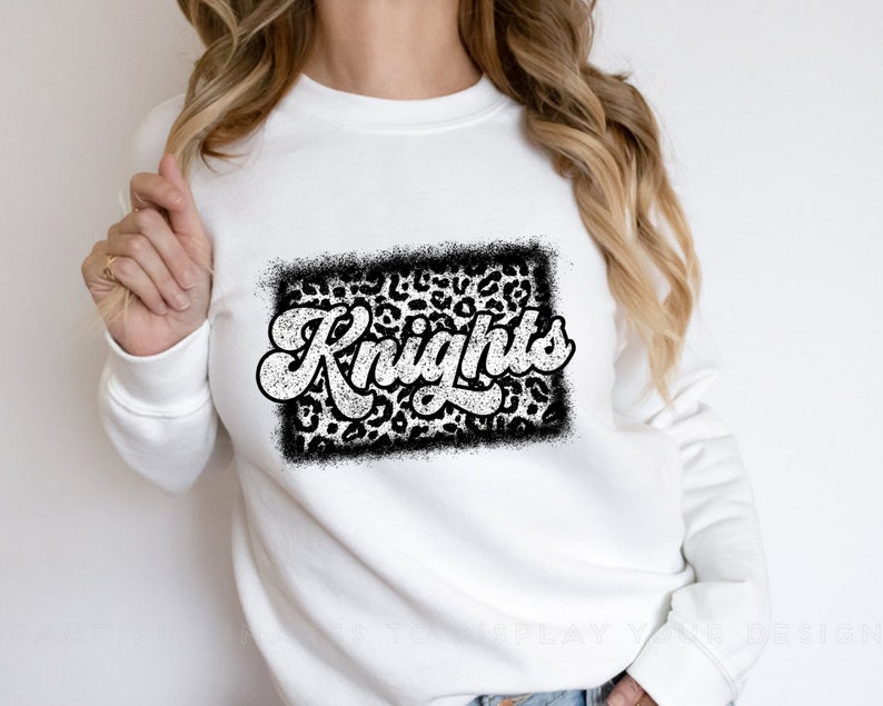Leopard Knights Retro Team Design Png Knights Mascot Leopard - Etsy