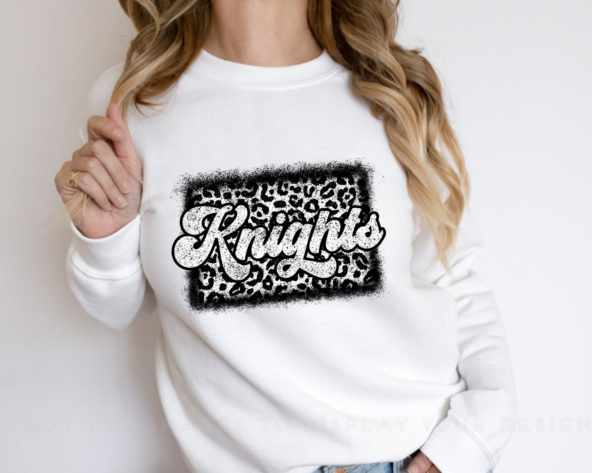 Leopard Knights Retro Team Design Png Knights Mascot Leopard - Etsy